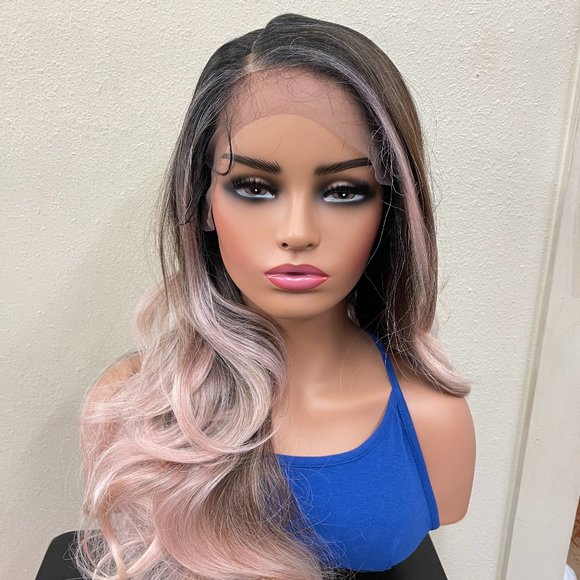 Sis Wig | Hair | Glory 3 Tone Pink Fade Pretweezed Lace Front Wig Nip ...